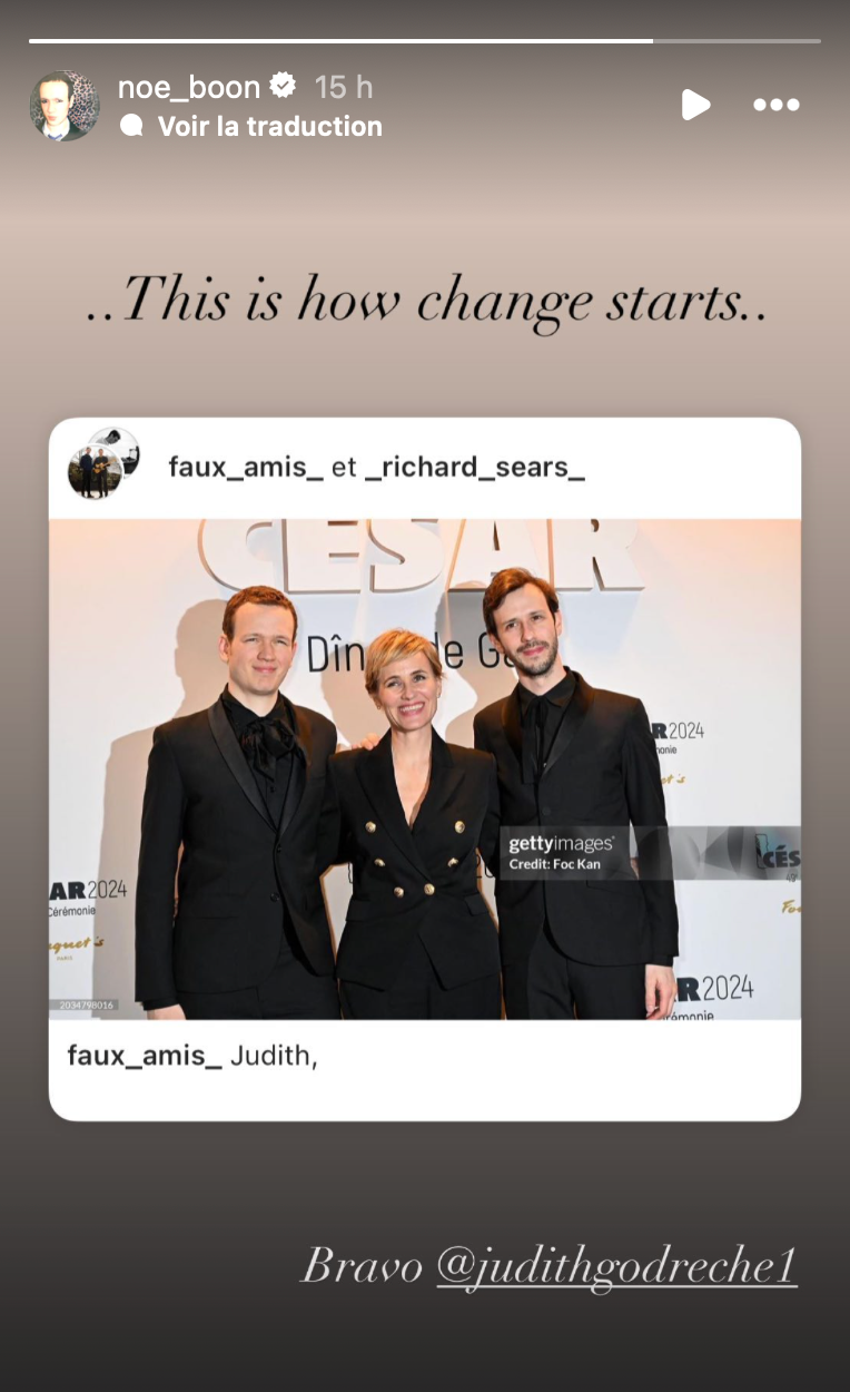 Judith Godrèche et Dany Boon : leur fils Noé soutient le discours de sa ...