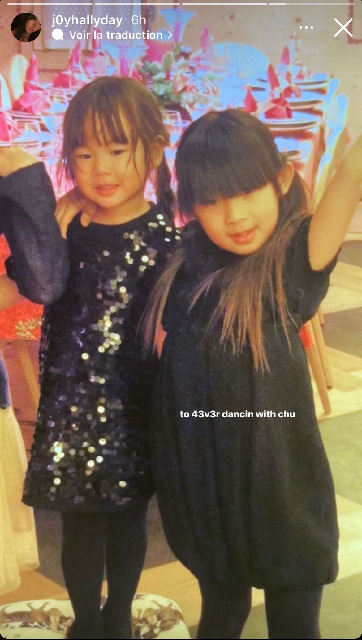 Joy Hallyday partage des photos souvenirs pour les 18 ans de sa sœur ...