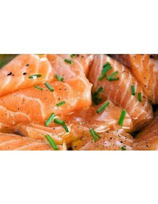 Saumon mariné mi-cuit au poivre pour 6 personnes - Recettes Elle à Table