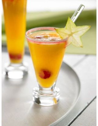 Cocktail feu étincelant sans alcool - Recettes Elle à Table