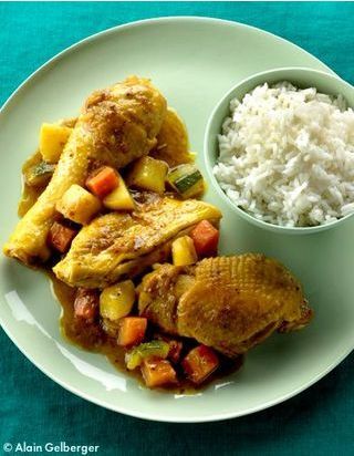 Colombo de poulet au butternut pour 4 personnes - Recettes Elle à Table