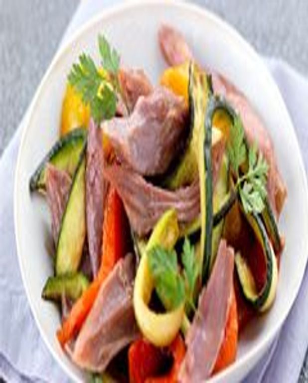 Salade de confit de canard aux légumes grillés pour 4 personnes ...