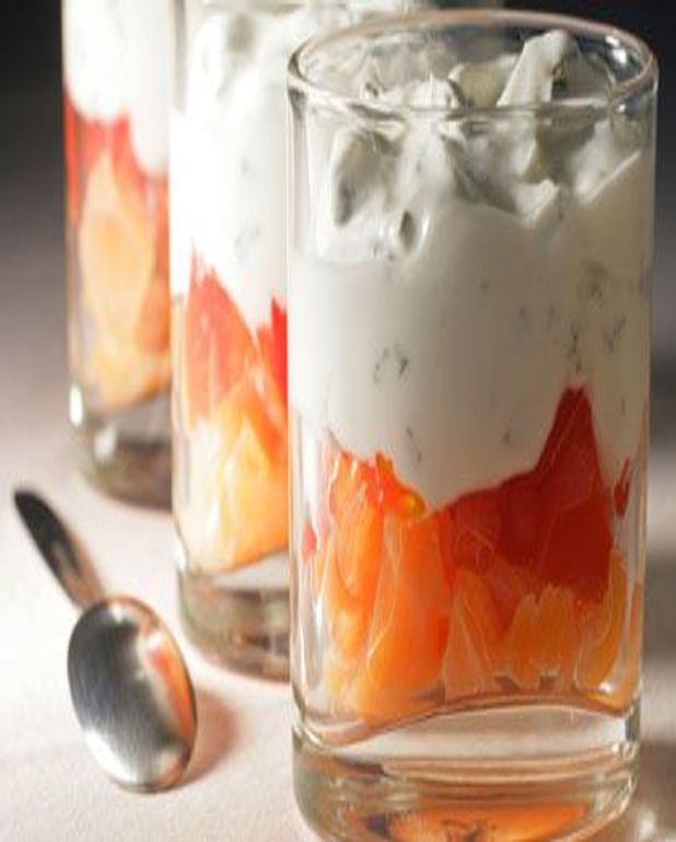 Verrines de saumon pour 4 personnes - Recettes Elle à Table