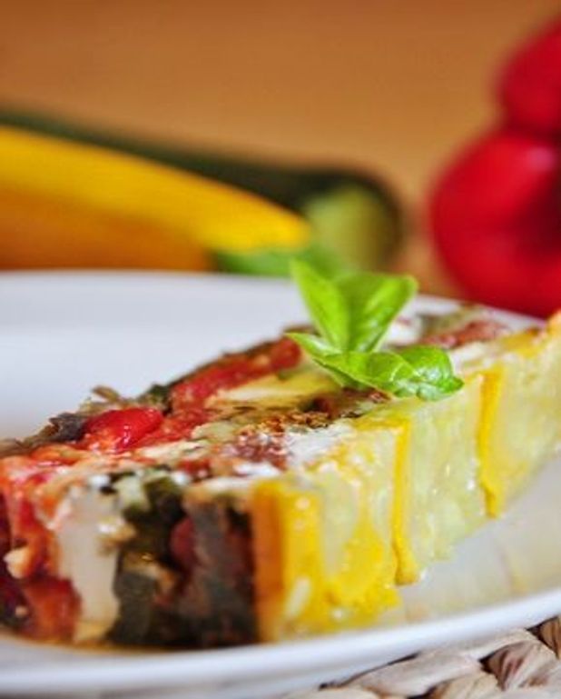 Mille Feuilles De Légumes Du Soleil Au Fromage De Chèvre Pour 1