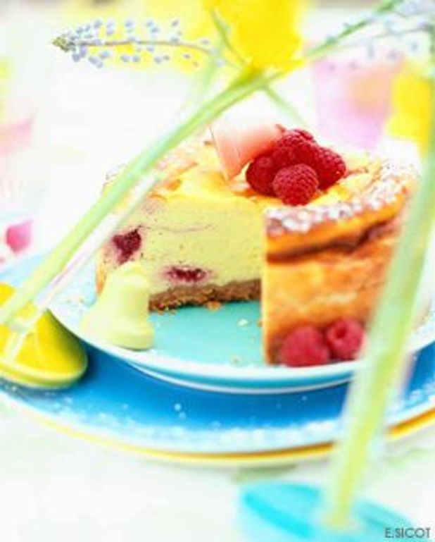 Cheesecake aux framboises pour 6 personnes - Recettes Elle à Table