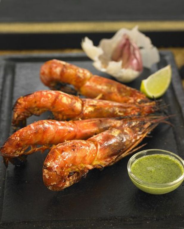 Crevettes au curry et citron vert pour 2 personnes - Recettes Elle à Table