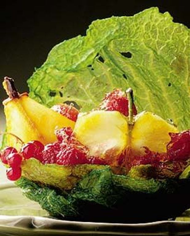Feuilles de chou aux fruits rouges pour 4 personnes - Recettes Elle à Table