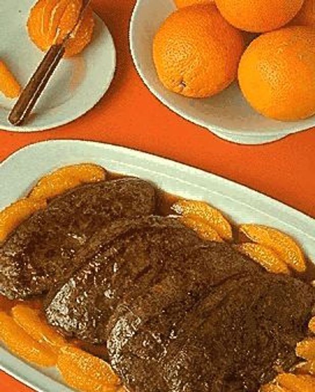 Foie de veau à l'orange pour 4 personnes - Recettes Elle à Table