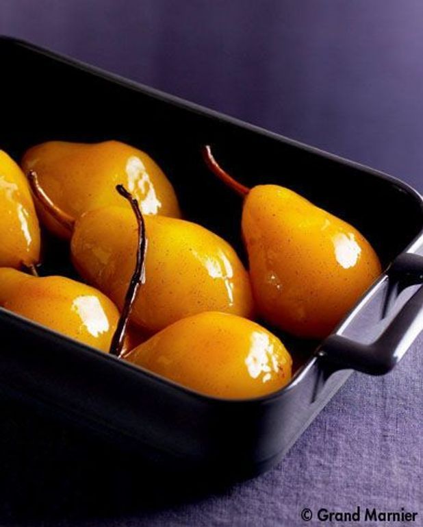 Poires rôties au Grand Marnier pour 4 personnes - Recettes Elle à Table