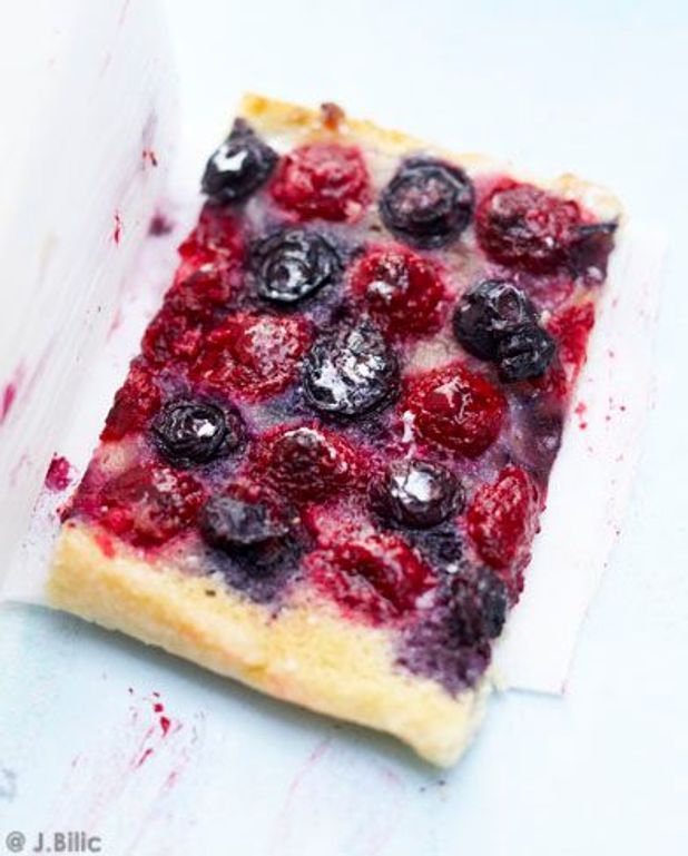 Tarte framboises et myrtilles pour 1 personne - Recettes Elle à Table