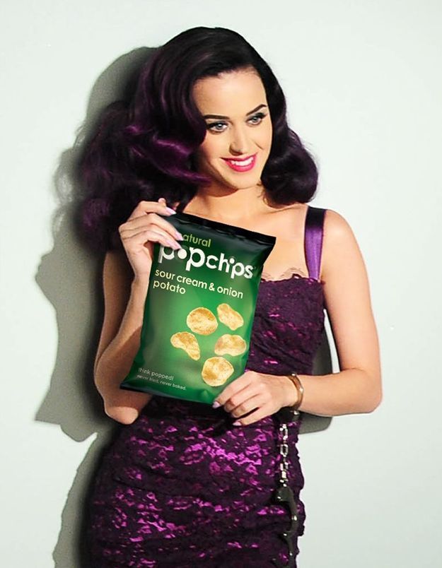 Katy Perry, ambassadrice de Popchips - Elle à Table