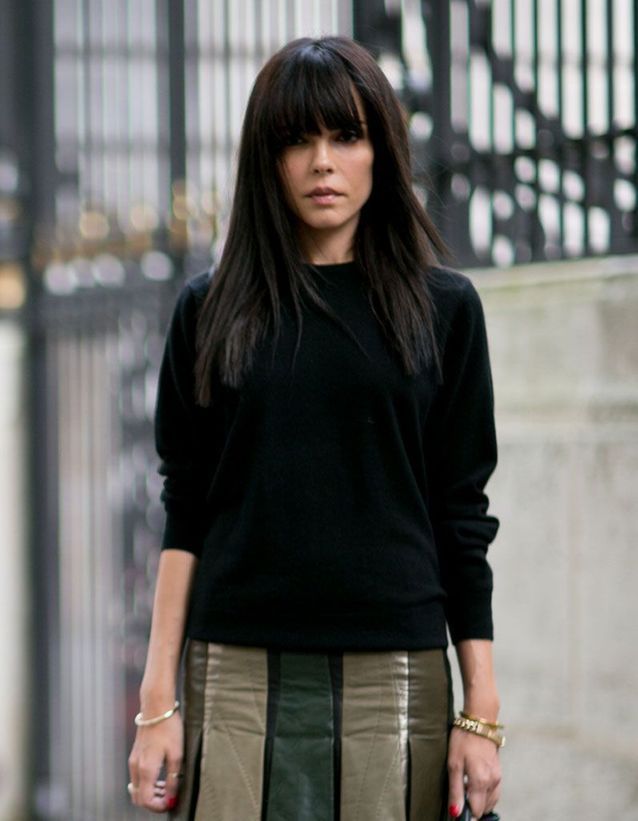 Frange droite épaisse - 20 façons de porter la frange droite avec style ...