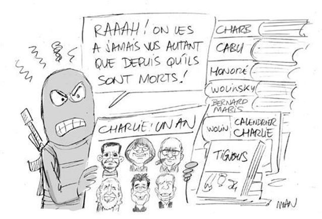 Manuel Lepert - Charlie Hebdo : l’hommage des dessinateurs, un an après ...