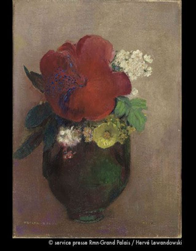 « Fleurs », 1895 - Visite de l’expo Odilon Redon au Grand Palais - Elle