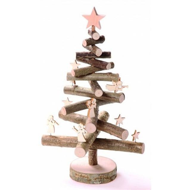 Comment décorer un sapin en bois DIY ? - Elle