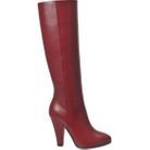 Bottes rouges en vinyle Bershka - Bottez en rouge ! - Elle