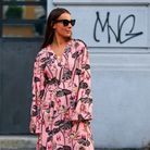 Une robe rose à franges - Street style : comment porter la robe rose ...